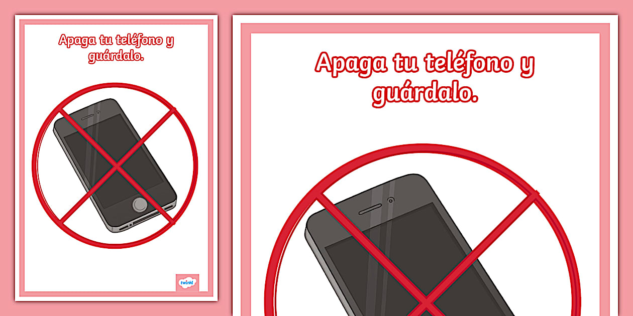 Afiche sobre el uso responsable del celular | Twinkl