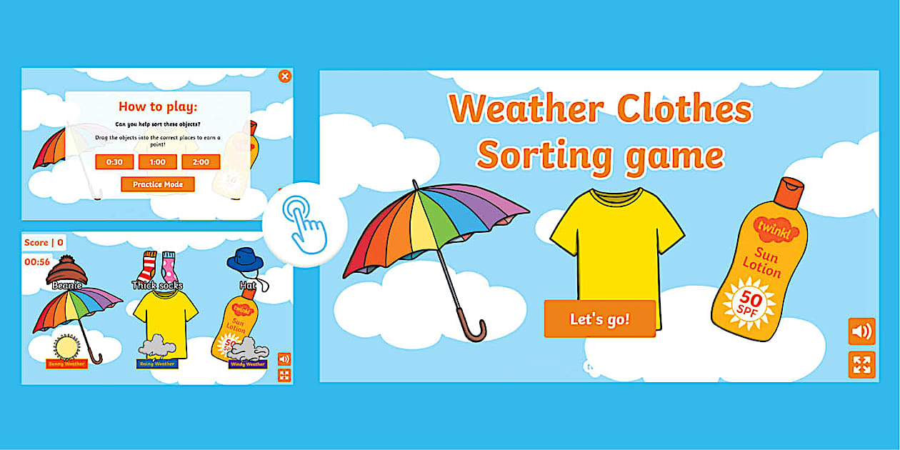 Weather Clothes Sorting Activity (teacher made) - Twinkl