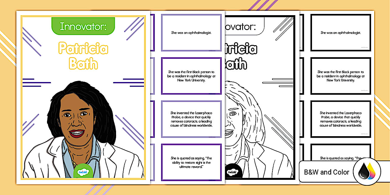 Patricia Bath Facts and Poster Pack for Kids | Twinkl USA