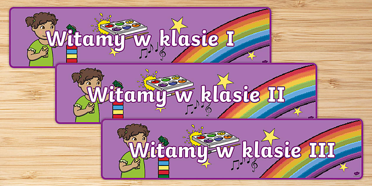 Witamy w klasie I, II, III... | Baner na nowy rok szkolny