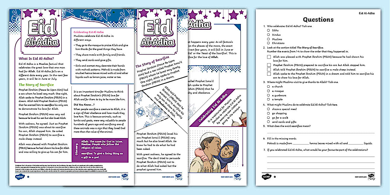 LKS2 Eid Al-Adha Differentiated Reading Comprehension