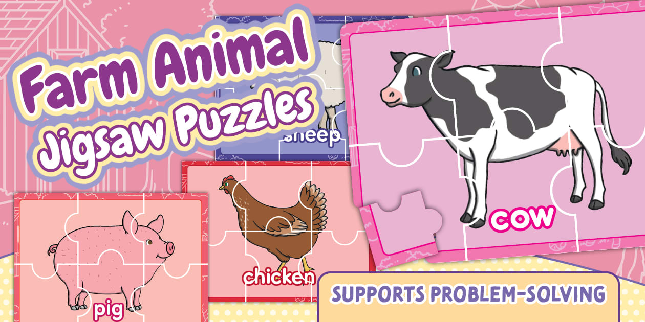 Farm Animal Jigsaw Puzzles