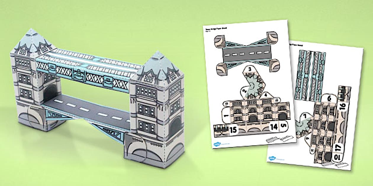 Tower Bridge Model Pack - Paper Model - Twinkl Resources
