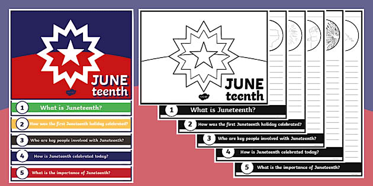 Juneteenth Booklet Activity for Grades 3-5 | Twinkl USA