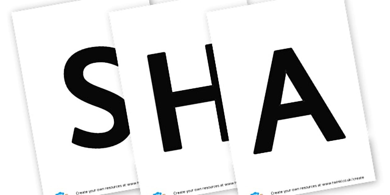 Shadows - display lettering (Teacher-Made) - Twinkl