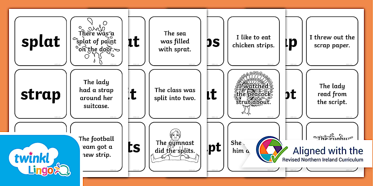 Linguistic Phonics Stage 2 Longer Words Challenge Cards