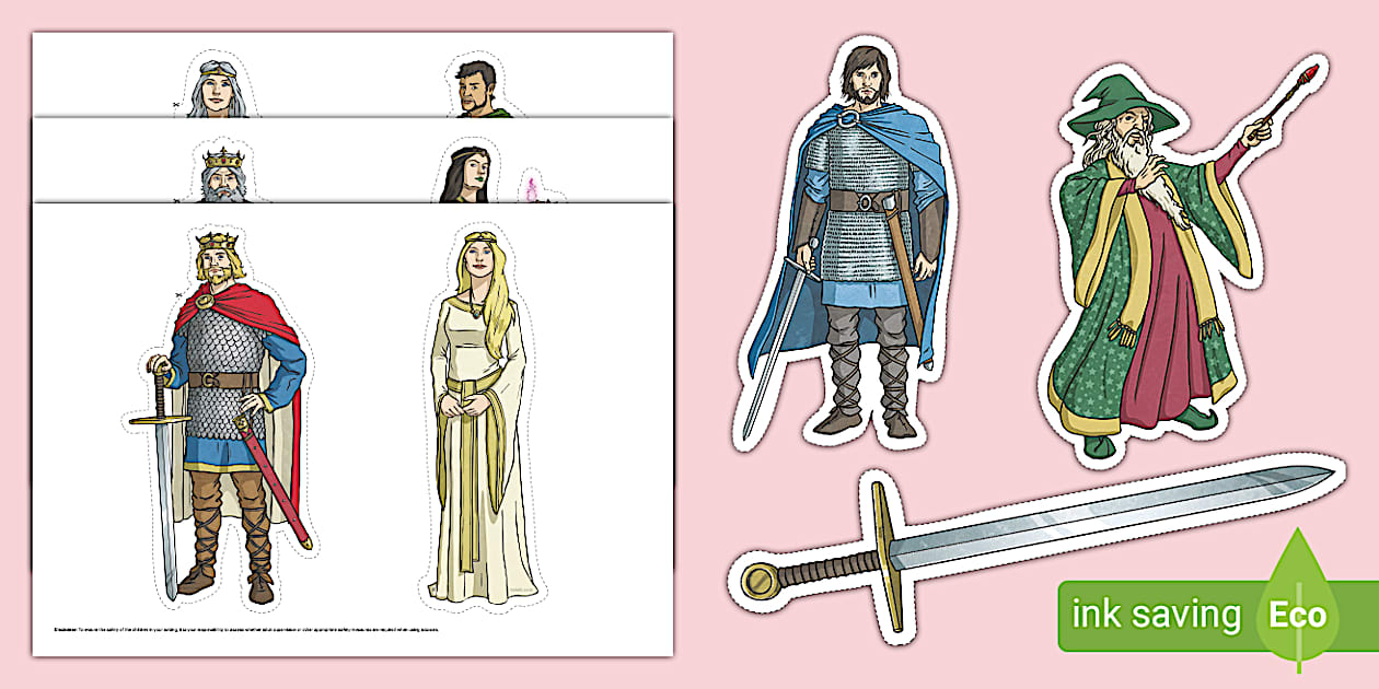 Arthurian Legends Cut-Outs (Teacher-Made) - Twinkl