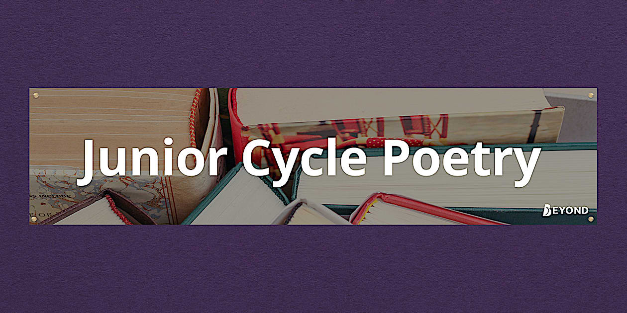 Junior Cycle Poetry Display Banner (teacher made) - Twinkl