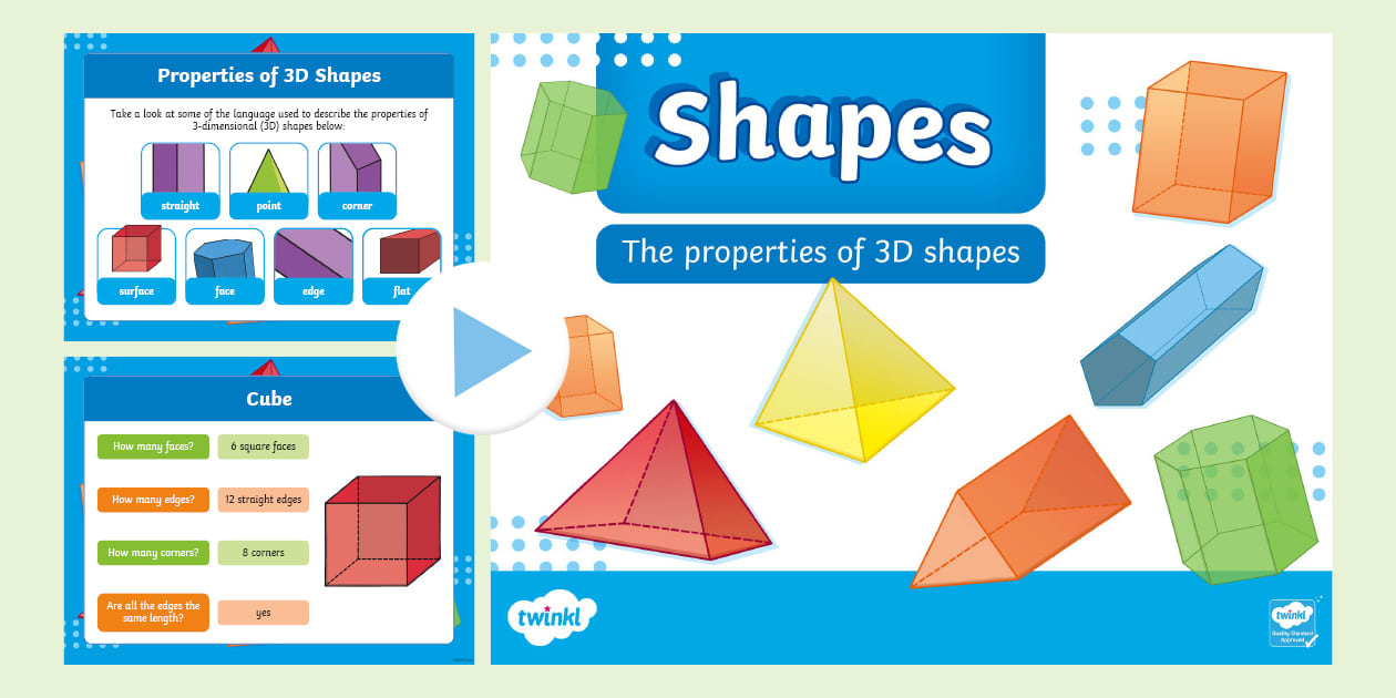 3D Shape PowerPoint Pack - Twinkl