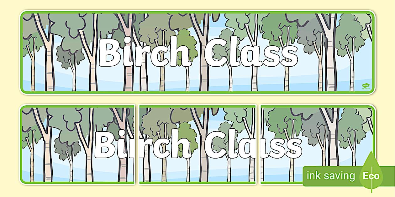 👉 Birch Class Display Banner (teacher made) - Twinkl