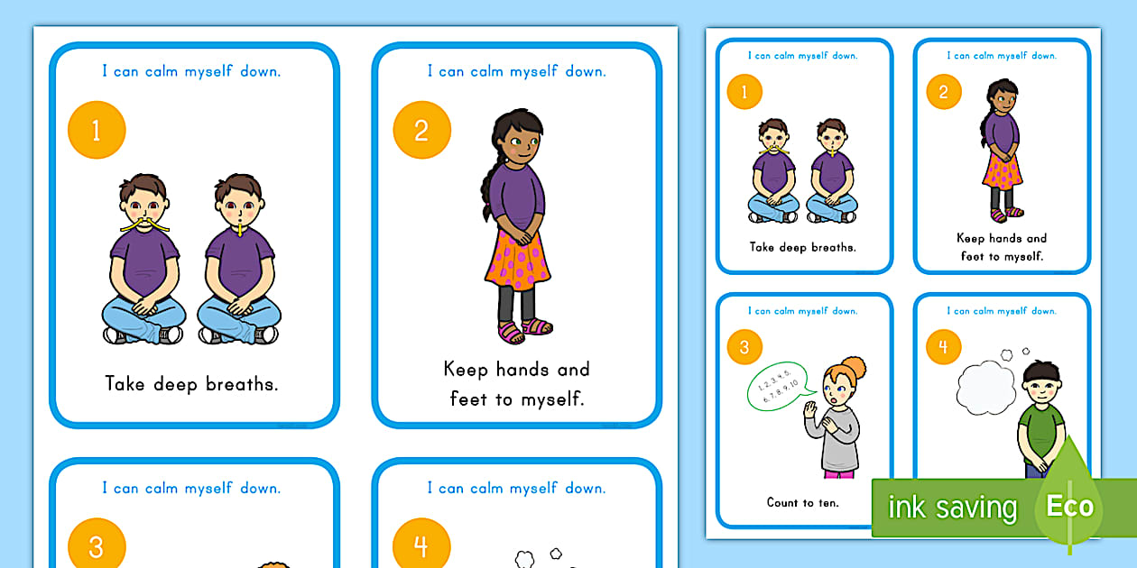 Calm Down Cards | Kindergarten Resource | Twinkl USA