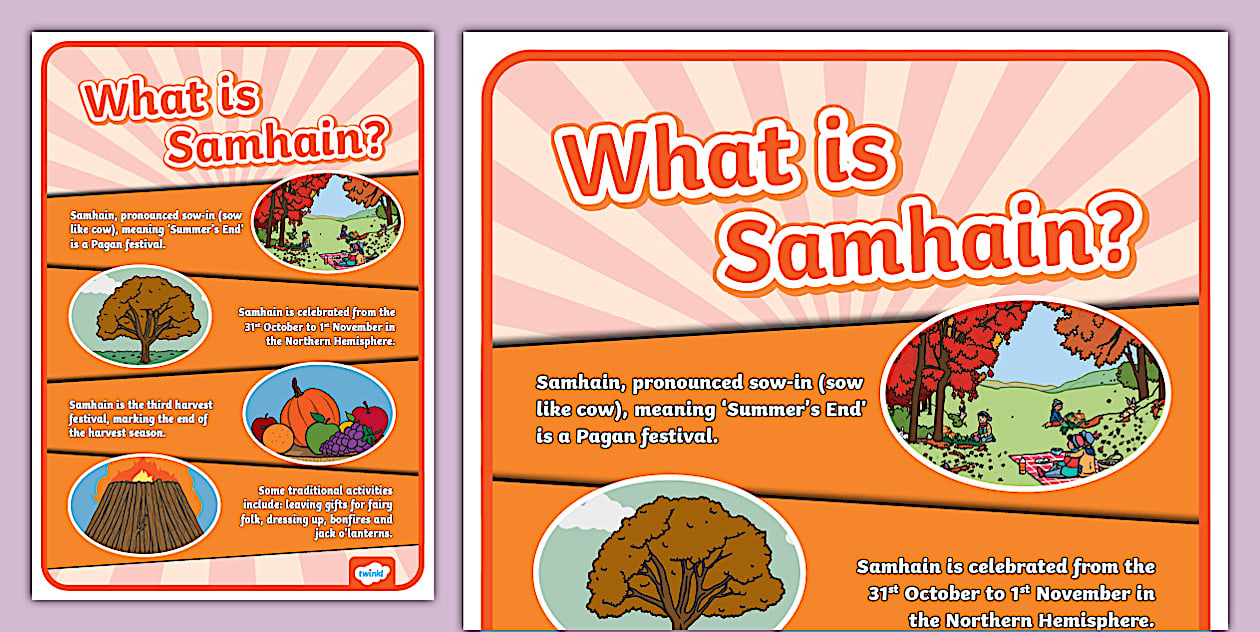 What is Samhain? Display Poster (teacher made) - Twinkl