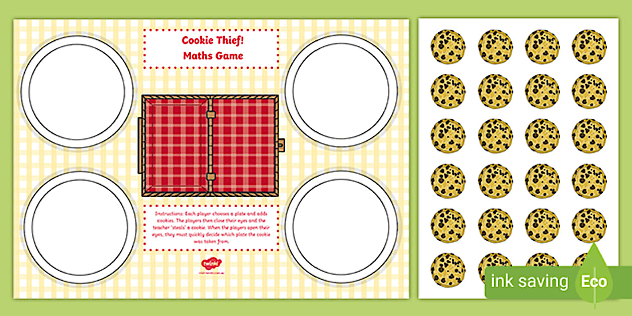 Cookie Thief Maths Board Game (teacher made) - Twinkl