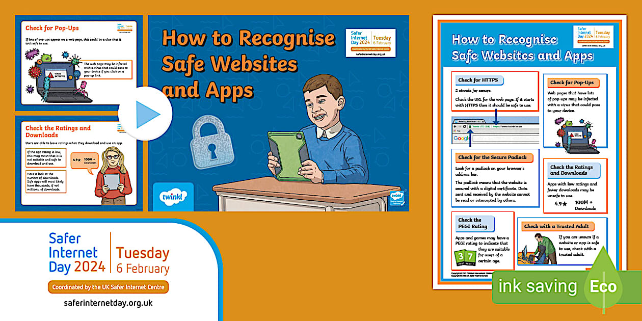 FREE! - Safer Internet Day 2024: How to Recognise Safe Websites and ...