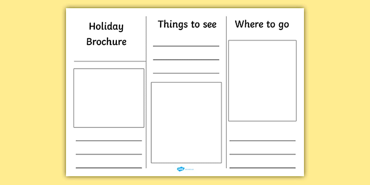 Mini Brochure Template | Primary Resources | Twinkl - Twinkl
