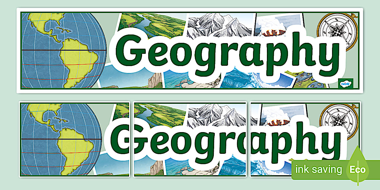 Geography Display Banner (teacher made) - Twinkl
