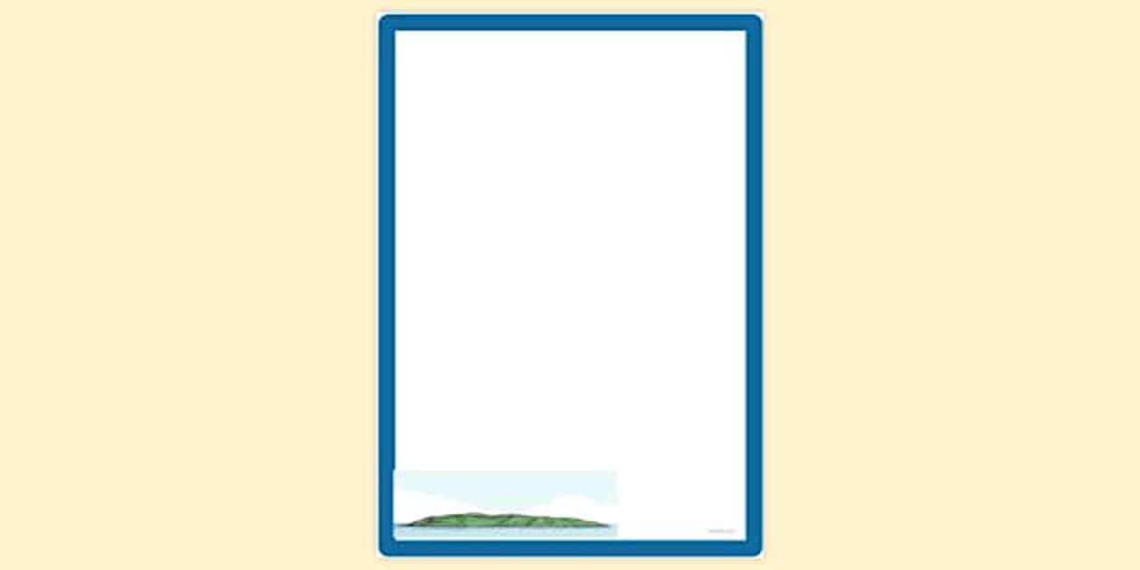 Island Page Border | Page Borders | Twinkl (Teacher-Made)