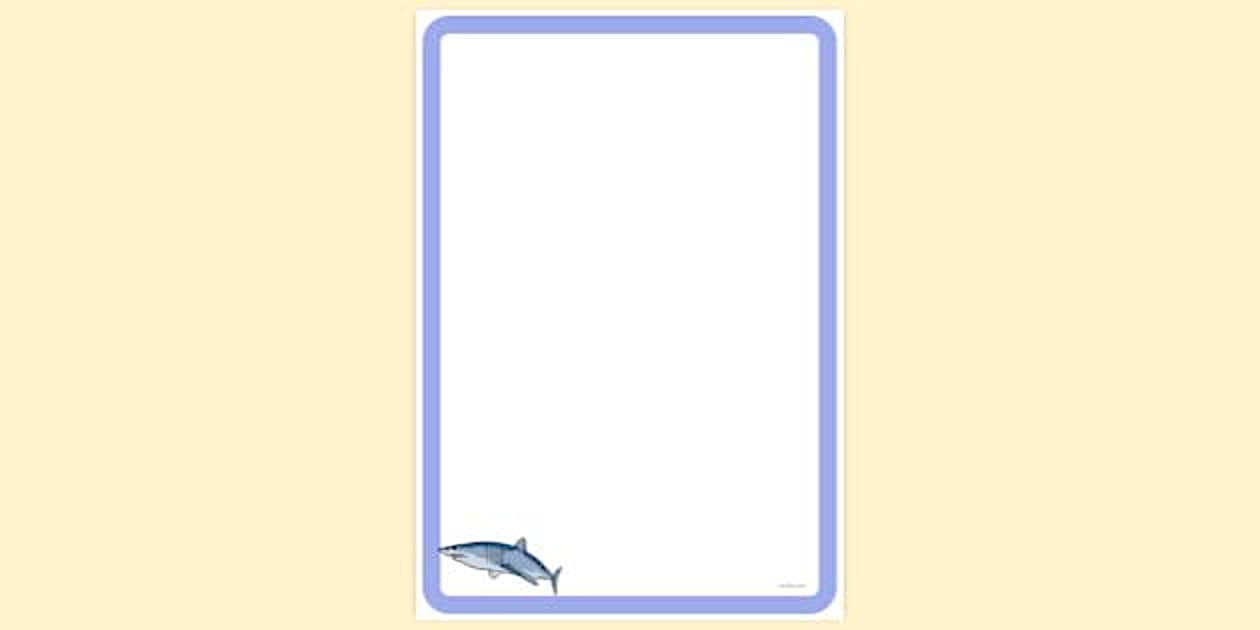 Tiger Shark Page Border | Page Borders | Twinkl - Twinkl