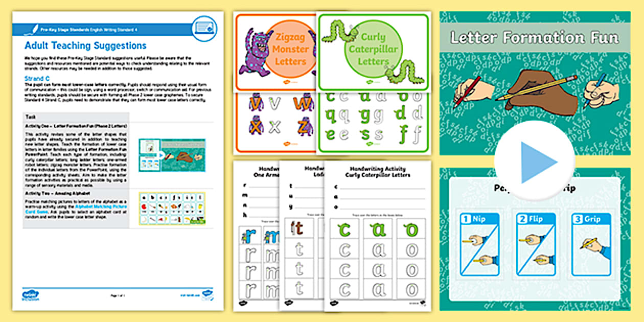 Pre-Key Stage Standards English Writing Standard 4 Strand C Resource Pack