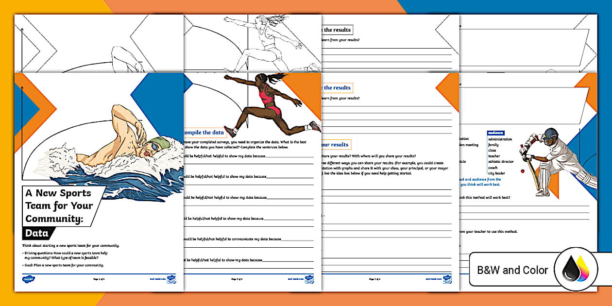 Starting a New Sports Team - Project-based Learning: Data