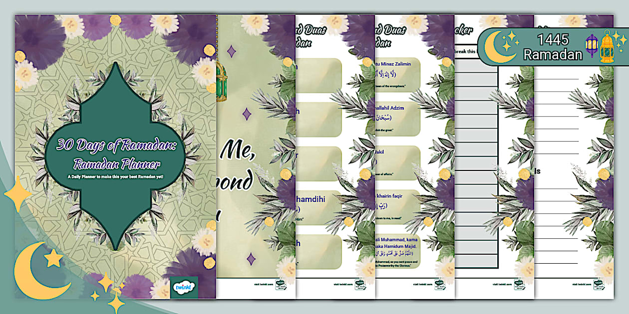 30 days of Ramadan - Ramadan Planner (teacher made) - Twinkl