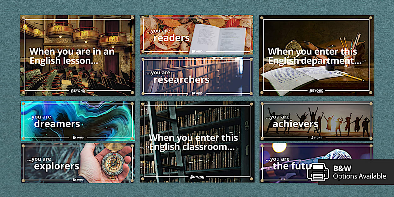 When You Enter This English Classroom Display Pack - Twinkl
