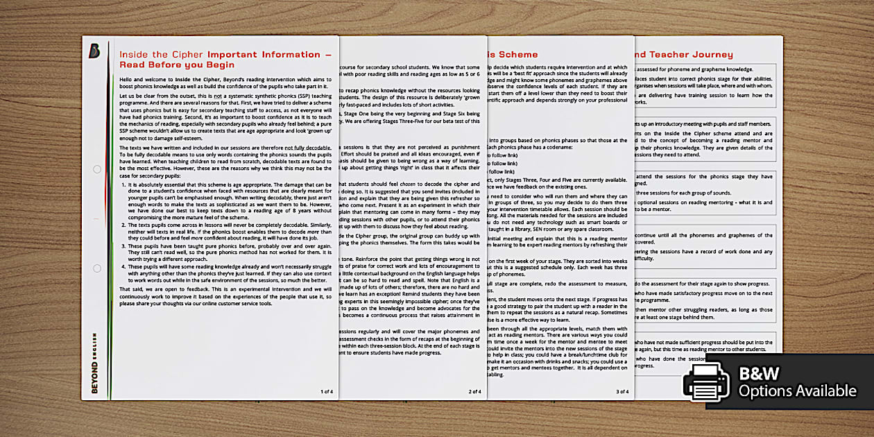 ITC Strategy and Instructions for Phonics Based Reading Intervention