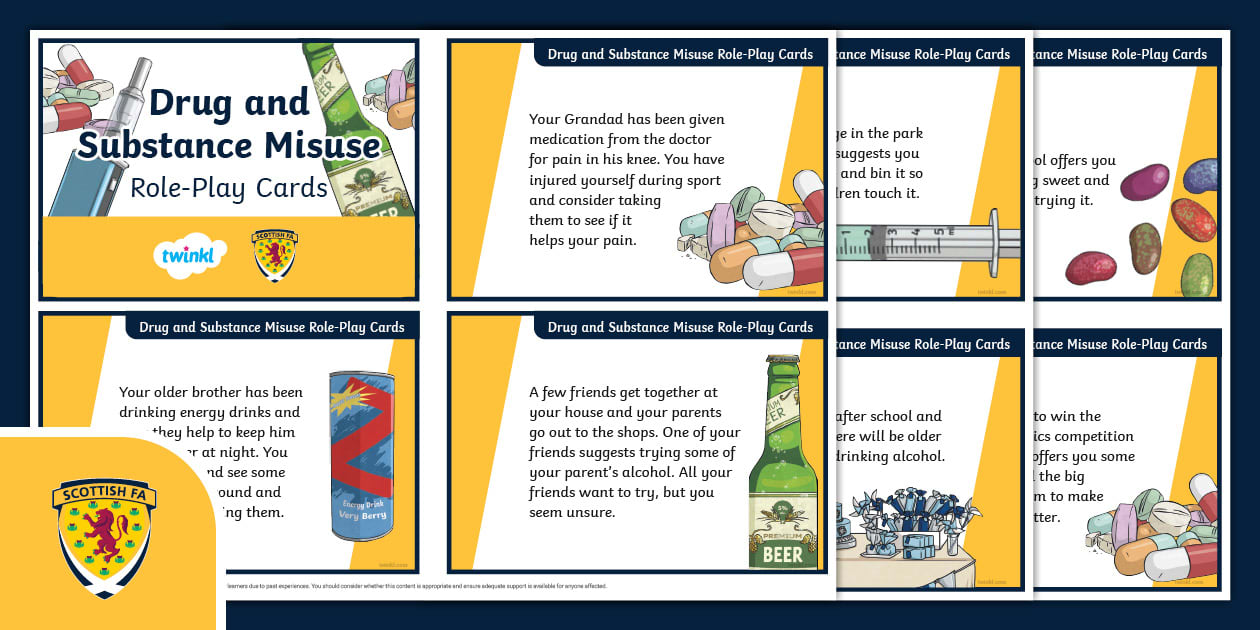 FREE! - SFA Drug and Substance Misuse Role-Play Cards