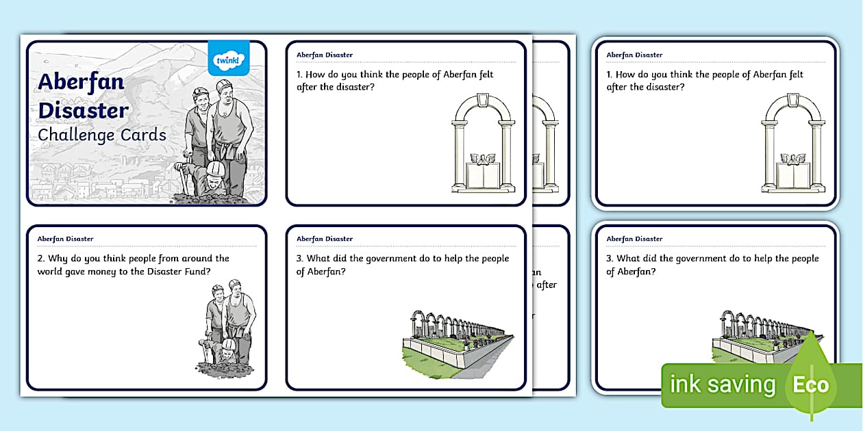 Aberfan Question Cards (Hecho por educadores) - Twinkl