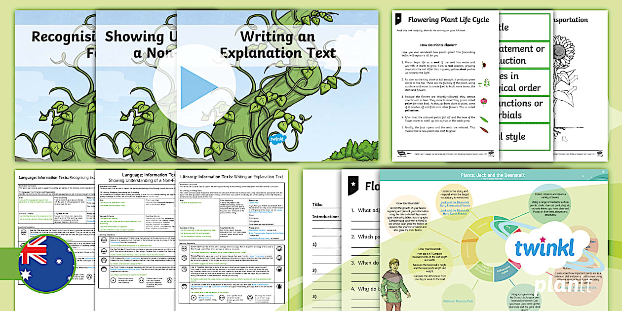PlanIt English Year 3 Plants: Jack and the Beanstalk Information Texts ...
