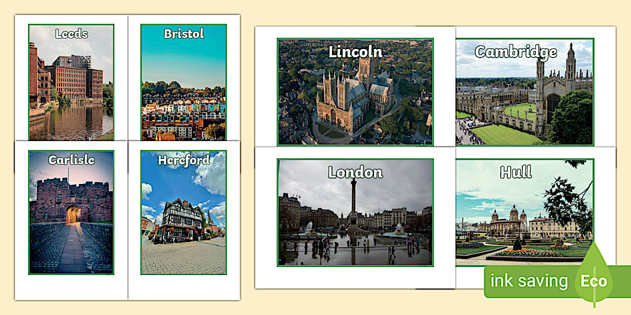Cities of the UK Display Photo Pack (teacher made) - Twinkl