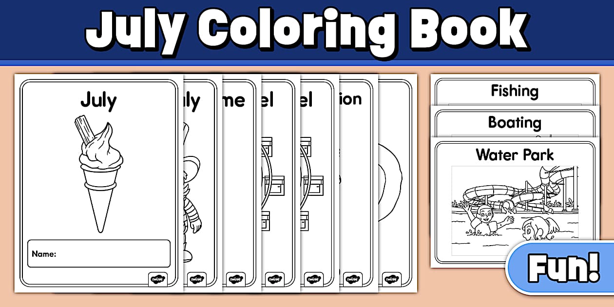 July Coloring Book | Coloring Pages
