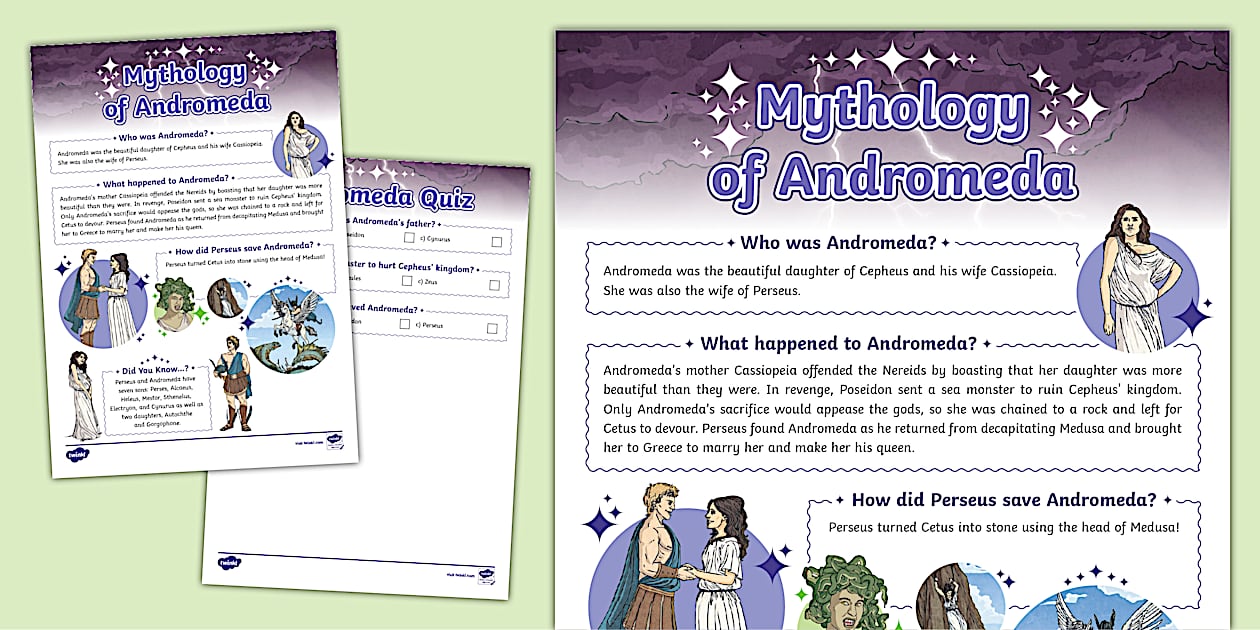 Mythology of Andromeda Fact File - Greek Mythology - Twinkl