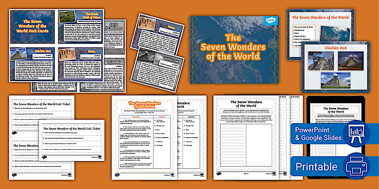 The New Seven Wonders of the World Resources | Twinkl USA