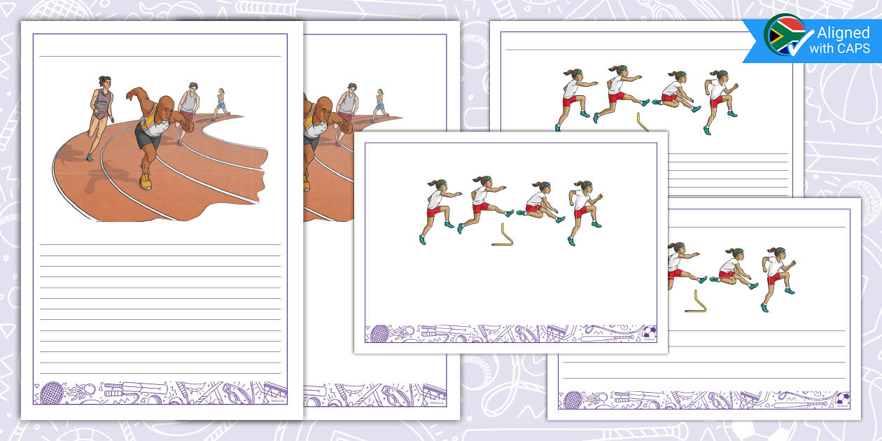 Grade 6 Term 4 Physical Education Athletics Page Borders