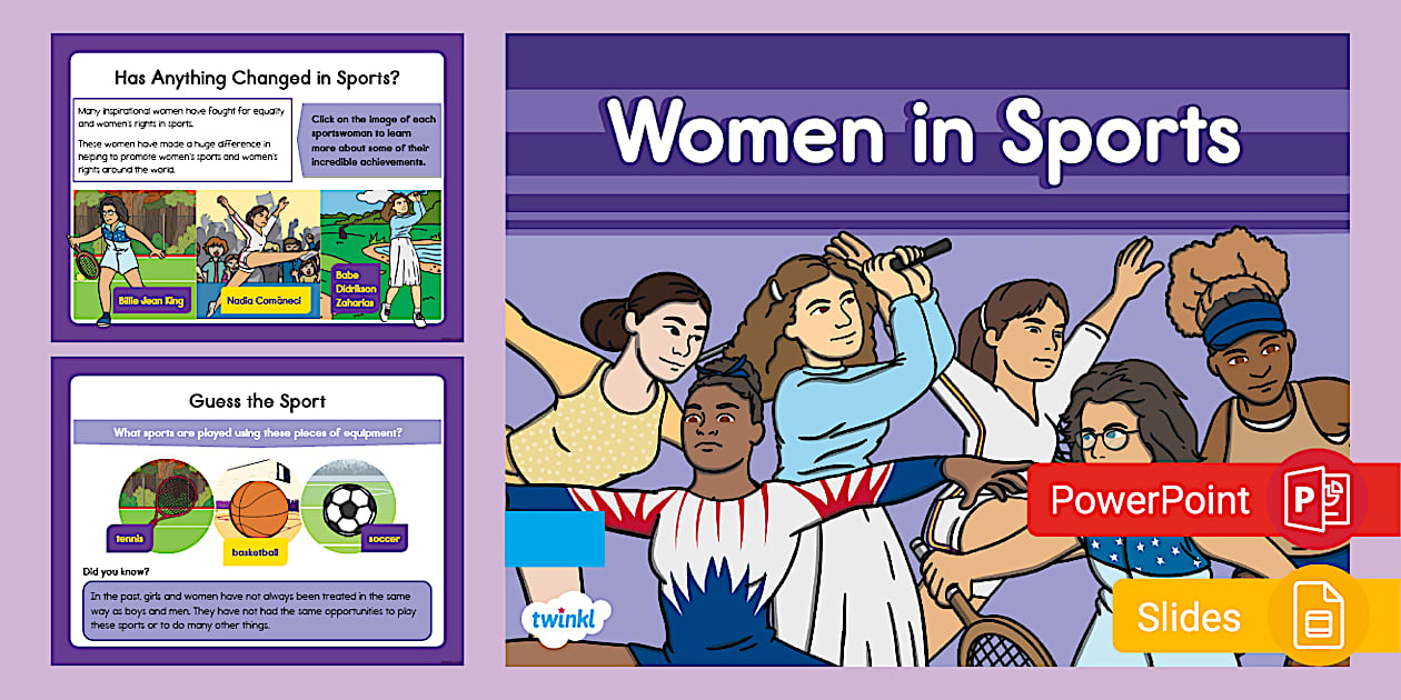 Women in Sport Statistics PowerPoint for Kids | Twinkl USA
