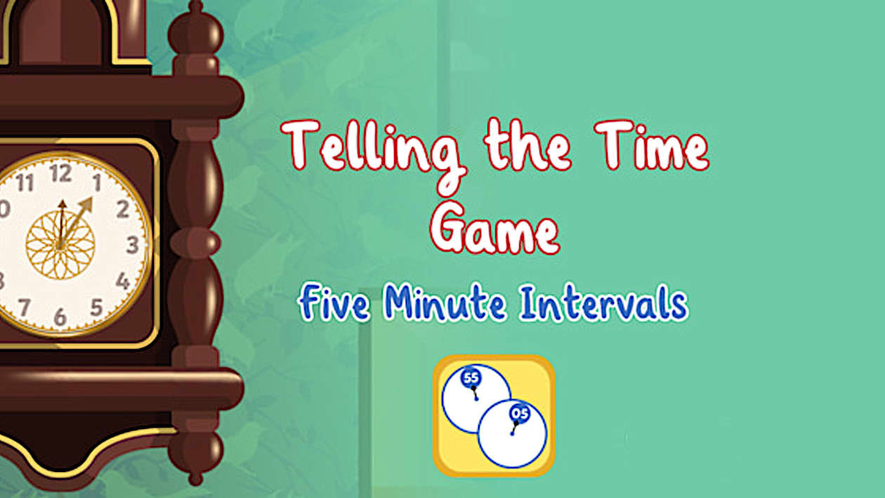 👉 5 Minute Intervals: Time Telling Game