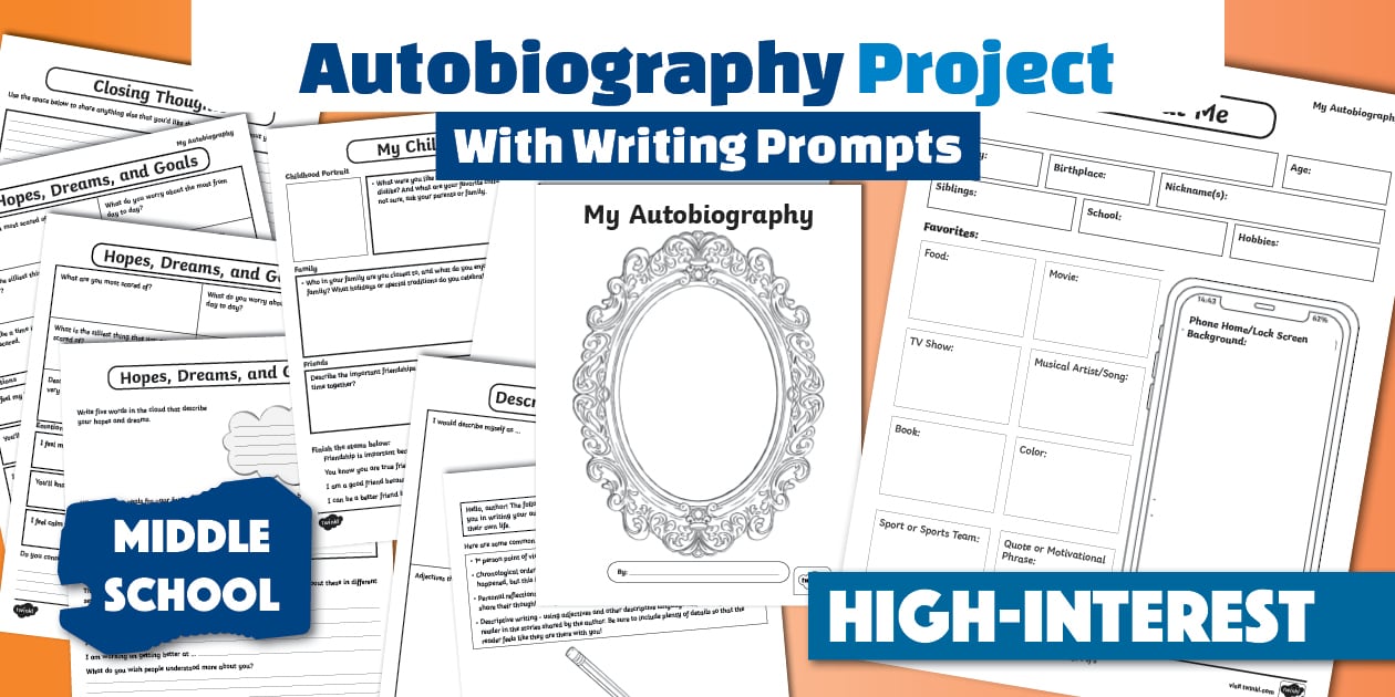 Autobiography Writing Prompts | ELA | Twinkl USA - Twinkl