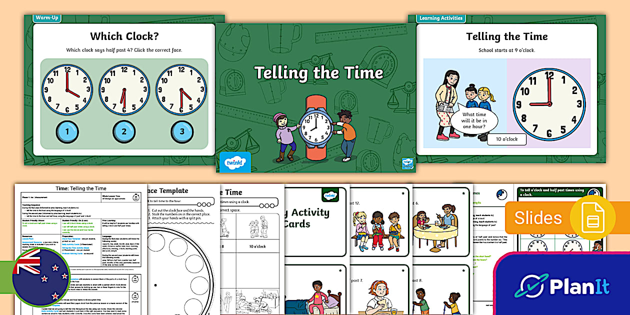 Phase 1 Measuring: Time (Tell Time to the Hour and Half-Hour Using Analogue