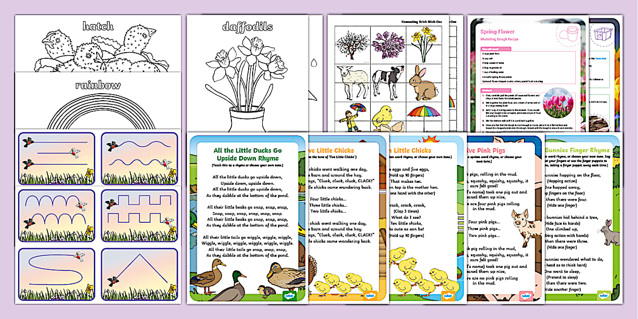 Kindergarten Spring Resource Pack (Ages 2-3) | Twinkl