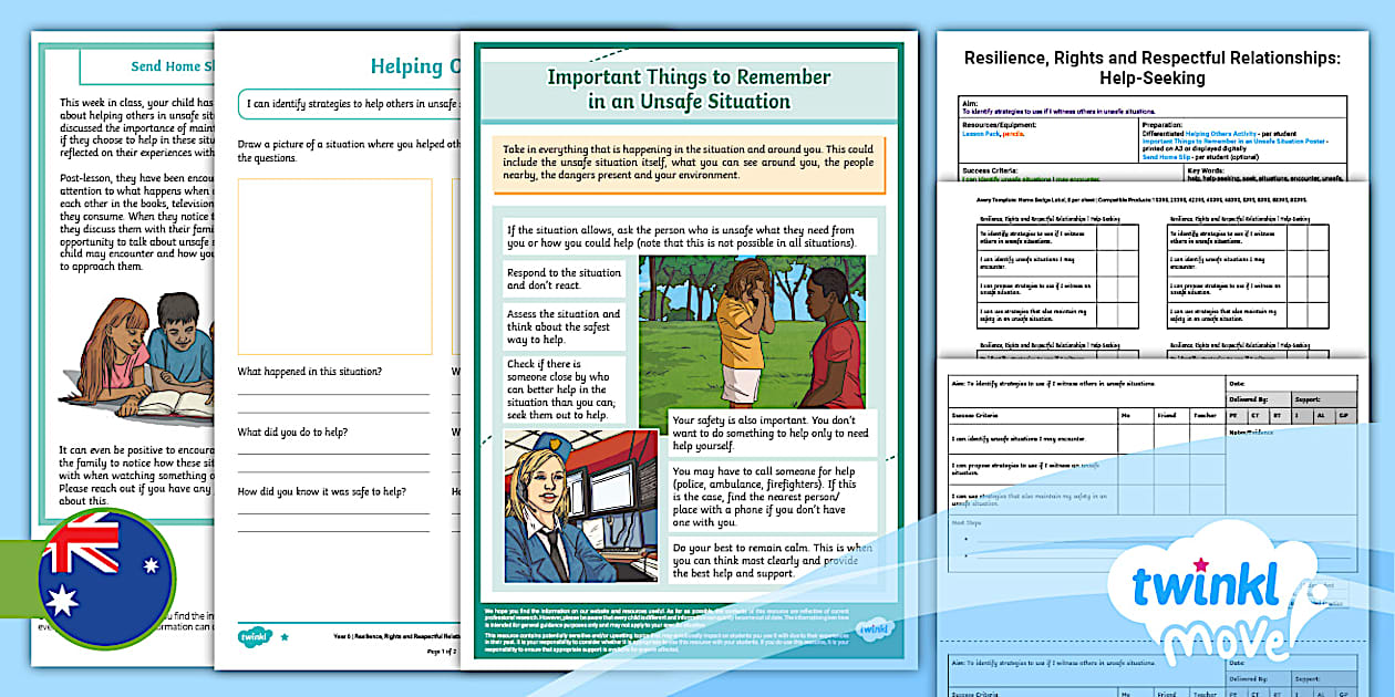 Year 6 RRRR Help-Seeking Lesson Pack