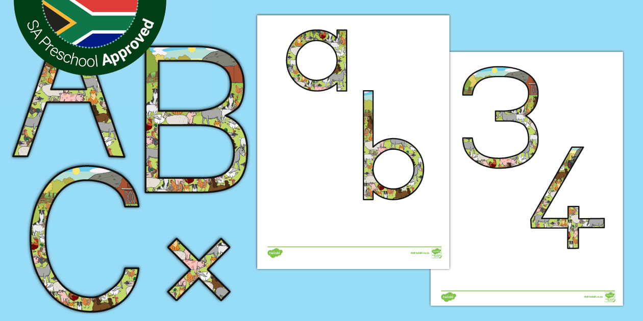 Farm-Themed Classroom Display Lettering (teacher made)