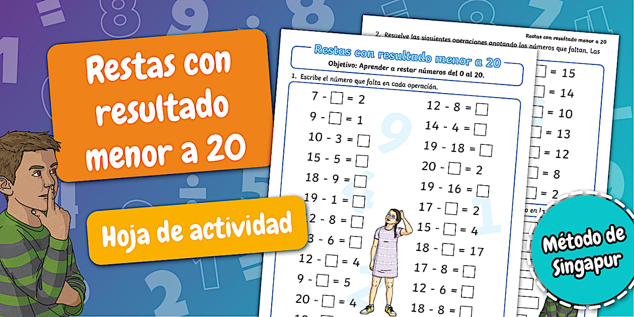 Actividades matemáticas - Restas