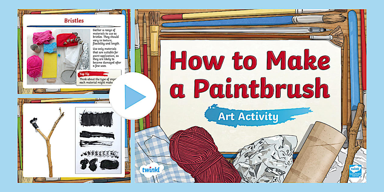 KS2 How To Make A Paintbrush Art Activity (teacher made)