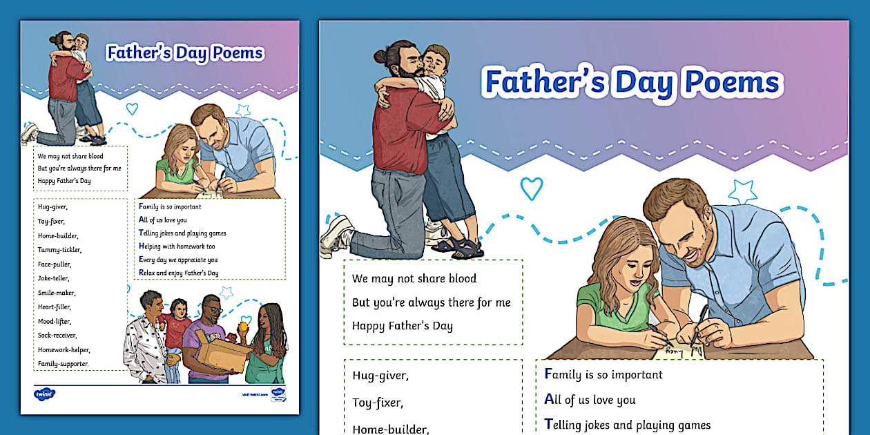 KS2 Father's Day Poem Examples - Twinkl