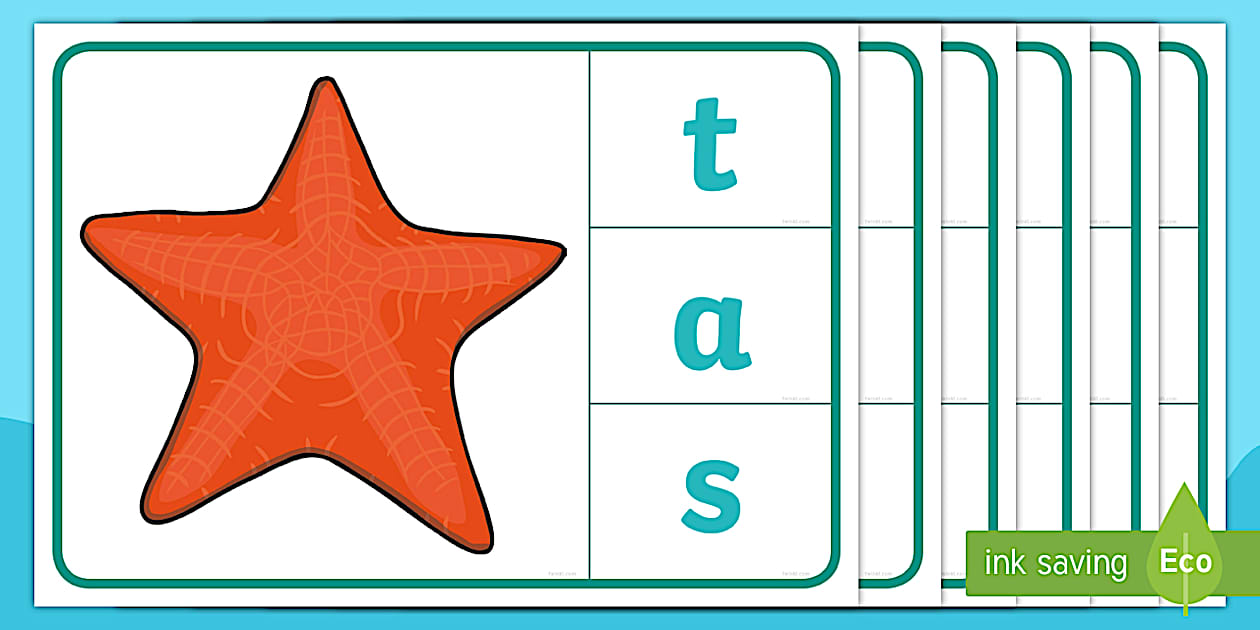 TAS Under the Sea Sound Peg Matching Game (teacher made)