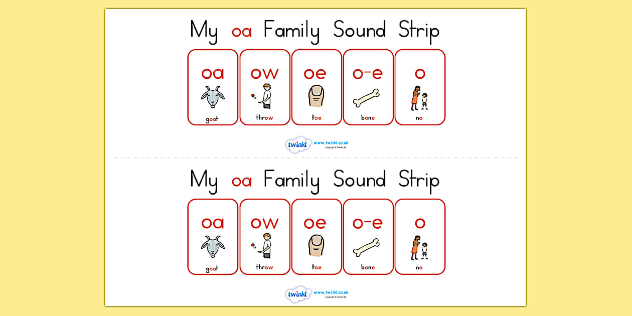 My Oa Family Sound Strip (teacher made) - Twinkl