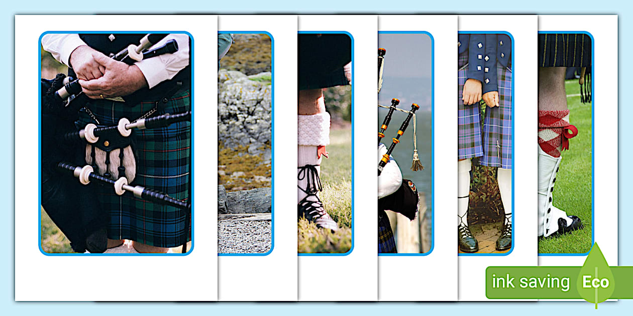 Traditional Scottish Clothing Display Photo Pack - Twinkl