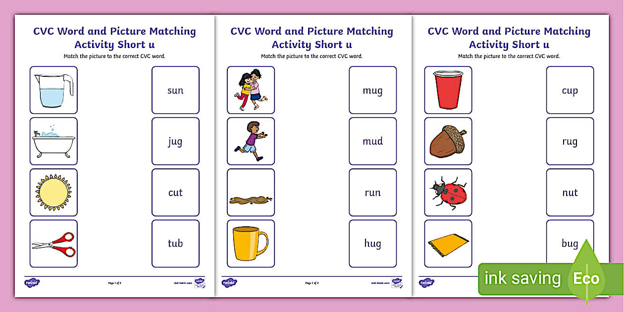 Short 'u' CVC words - Twinkl Phonics (teacher made) - Twinkl