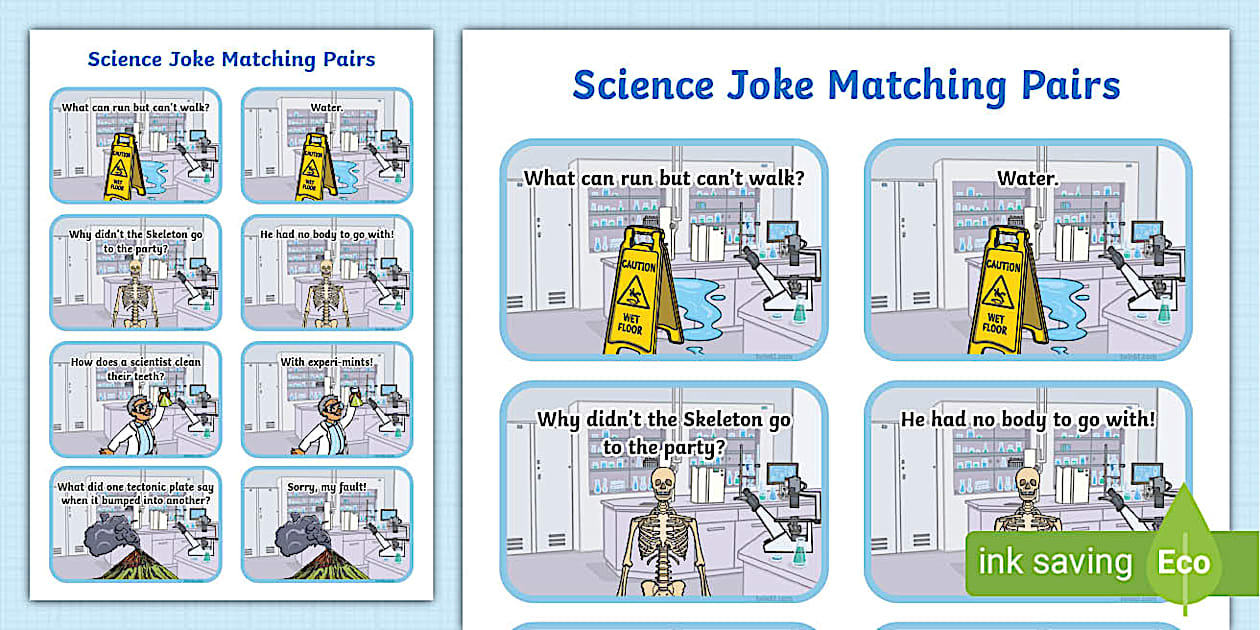 Fun Science Jokes Matching Activity Sheet - Science - Twinkl